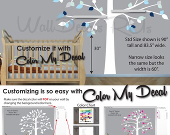 Shelf tree decal | Etsy