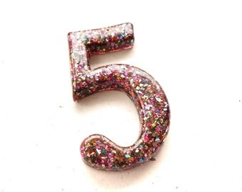 Popular items for glitter numbers on Etsy