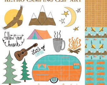 Camper clipart | Etsy