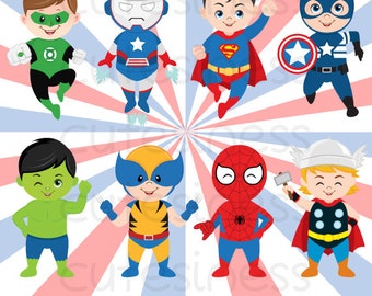 Superhero Digital Clipart, Superhero Clipart, Superhero clip Art, Super ...