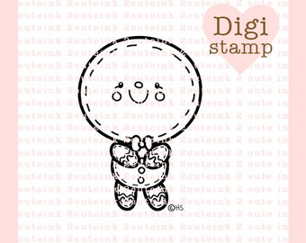 Little Angel Stamp for Card Making Paper Crafts by 2CuteInk
