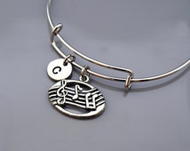Popular items for music note bracelet on Etsy