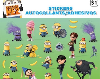 Popular items for minion stickers on Etsy
