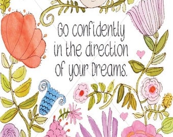 Popular items for go confidently in on Etsy