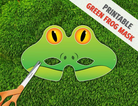 Green Frog Mask Photo Booth Prop Frog Mask by theRasilisk