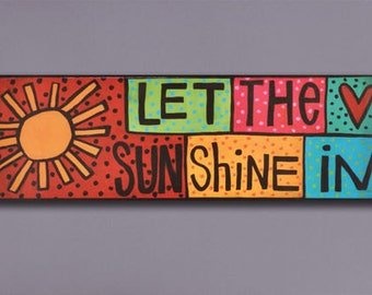 Popular items for let the sunshine in on Etsy