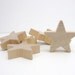 12 Traditional 2 inch stars 2 x 1/2 wood chunky