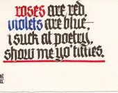 Calligraphy for the discerning nerd by medievalnerd on Etsy