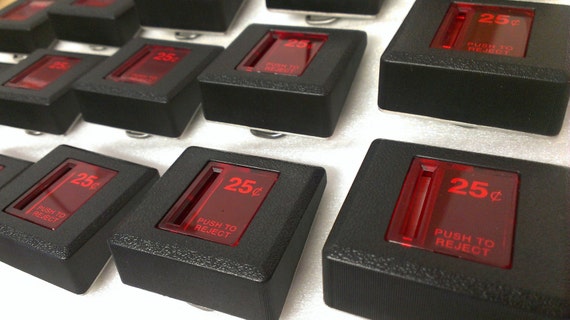 Light-Up Belt Buckle Inspired by Classic Arcade Game the Coin Slots ...