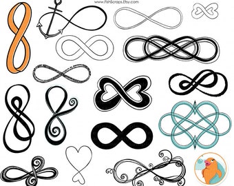 Infinity Symbol Clip Art - Silhouette - Png & Photoshop Brushes ...