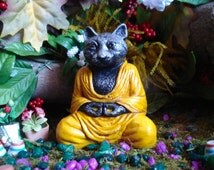 Popular items for buddha cat statues on Etsy