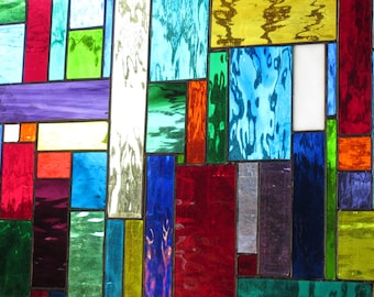 Stained glass river | Etsy