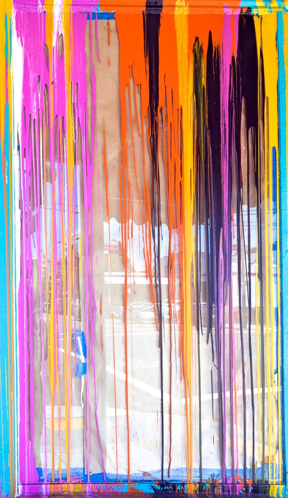 Items similar to Paint Dribble Window on Etsy