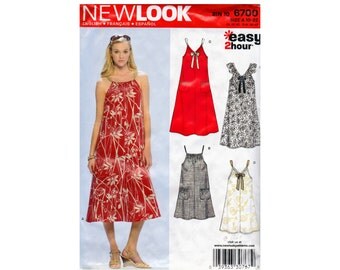 Easy to Sew 2 hour New Look 6653 UNCUT Sewing Pattern Sizes 10-22 Dress ...