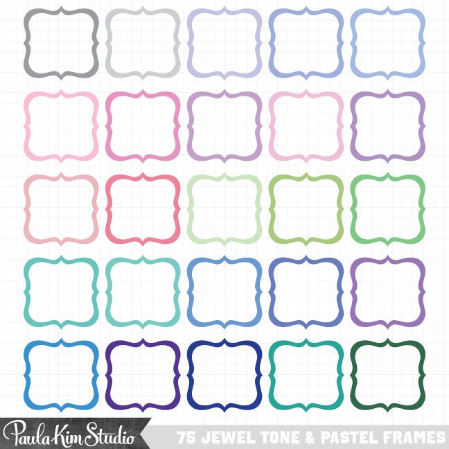 Digital Frames and Borders Clip Art Cute Frame Clipart