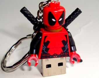 32GB LEGO - Deadpool USB Flash Drive Keychain