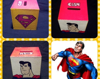 Superhero piggy bank | Etsy