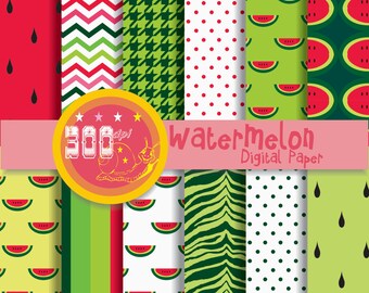 Popular items for watermelon digital on Etsy