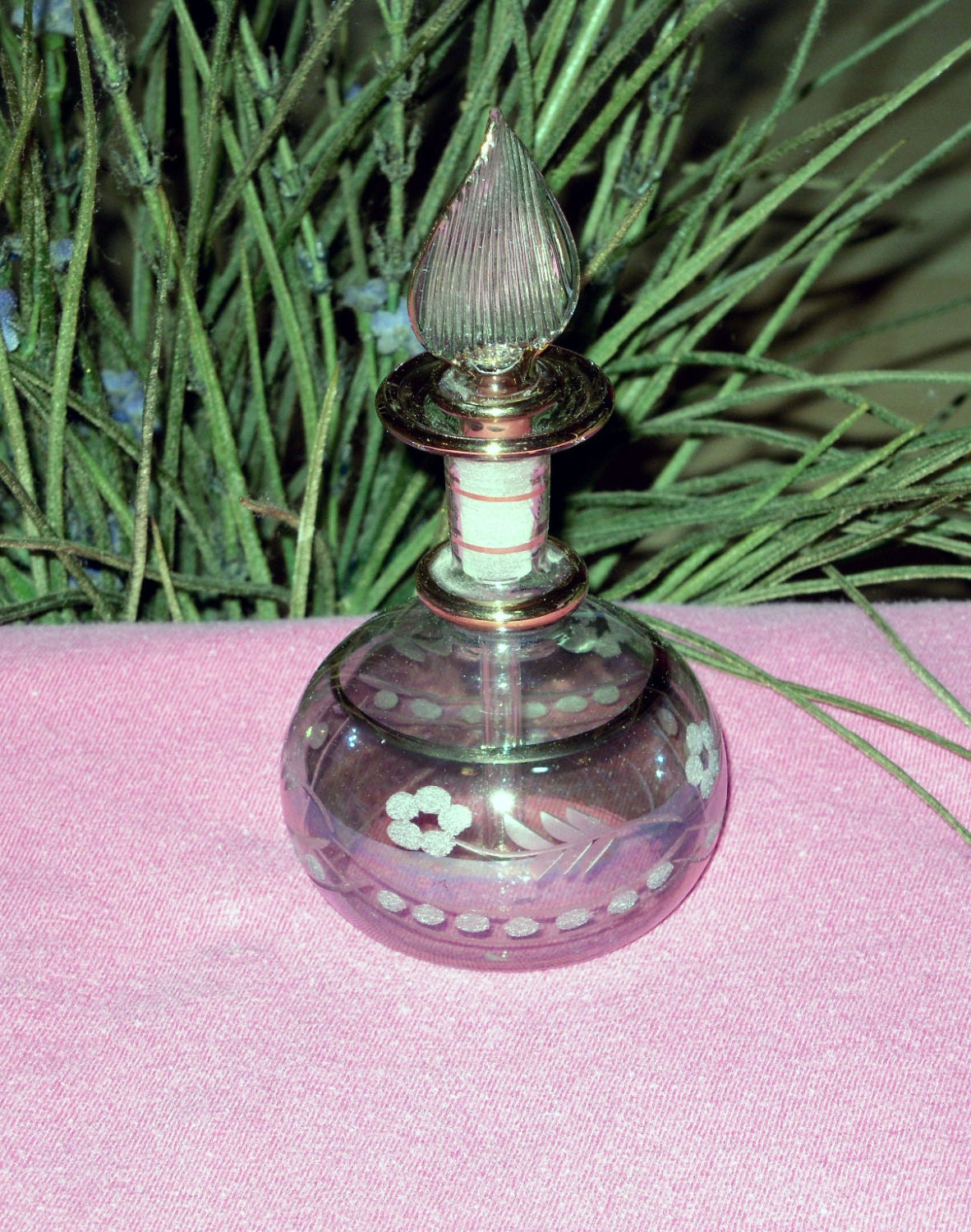 Vintage Glass Perfume dauber, perfume bottle,hollywood glam parfum ...