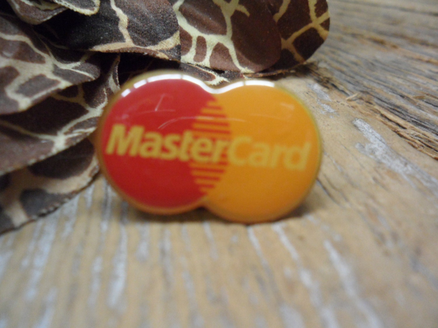 Vintage Small Master Card Logo Lapel Pin Tie Tack