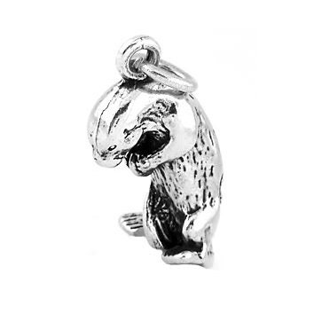 Sterling Silver Sea Otter Charm 3d Charm