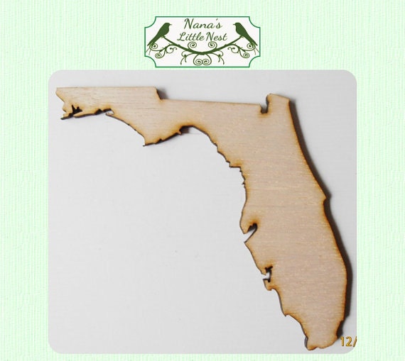 Florida State Large Wood Cut Out Laser Cut