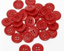 Popular items for red sewing buttons on Etsy