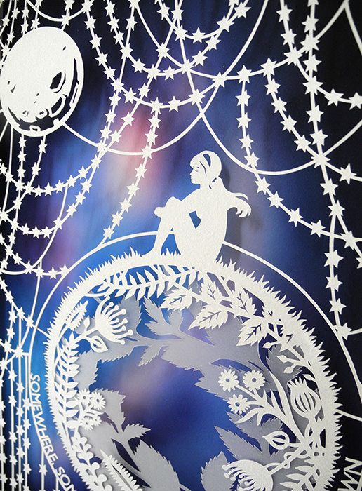 Cosmos 8x10 Print of Original Papercut by SarahTrumbauer on Etsy