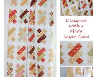 PATTERN: JITTERBUG Jelly Roll Friendly 56 x 72 by WeDoQuilts