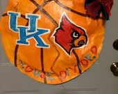 Items similar to UK and Louisville house divided basketball Canvas ...