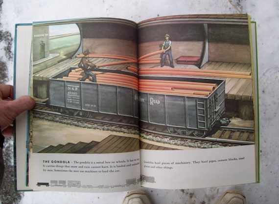 Vintage 1977 The Big Book Of Real Trains by George J. Zaffo