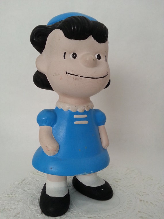 Items Similar To Vintage Snoopy Lucy Ceramic Doll Figurine 8
