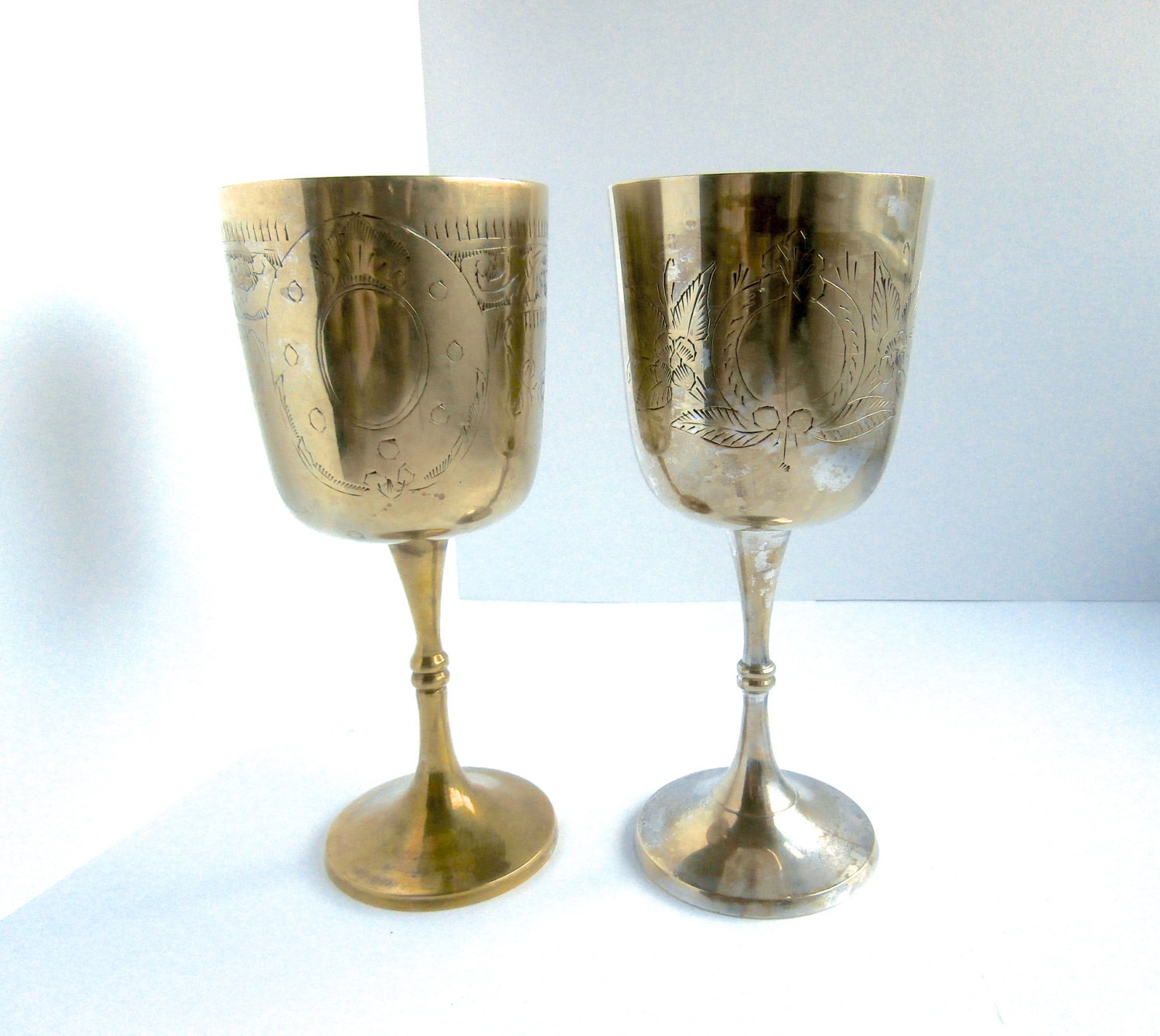 Vintage Engraved Goblets – Haute Juice