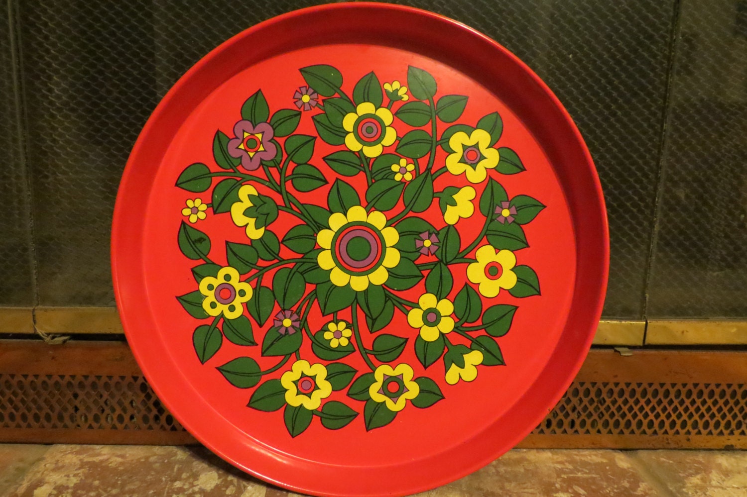 vintage serving tray tin tray – Haute Juice