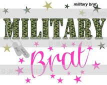 Popular items for military brats on Etsy