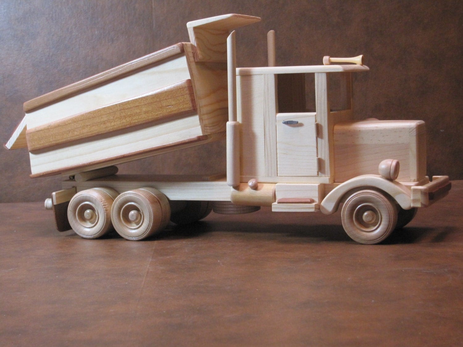 Handmade Wooden Large Dump Truck Free Personalization