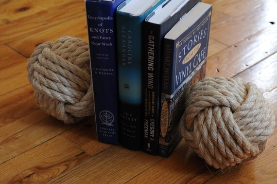 Sisal Rope Bookends Nautical Decor Rope Nautical Gifts