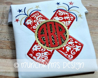 Firecracker applique | Etsy