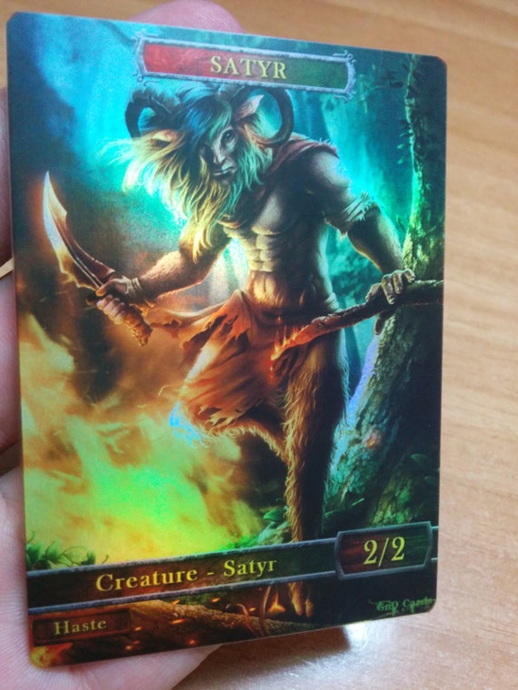 1x Satyr 1 FOIL Custom Altered Token MTG for by GnDAlteredCards