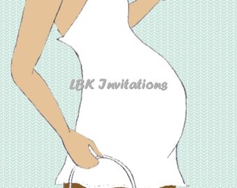 Baby bump clipart | Etsy