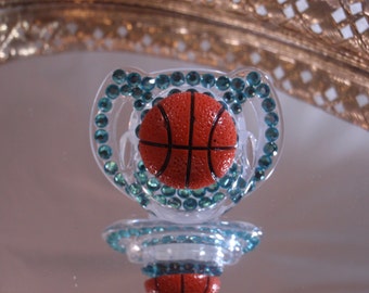 Basketball Baby,Crystallized Bling Baby Fashion Pacifier , Pacifiers ...