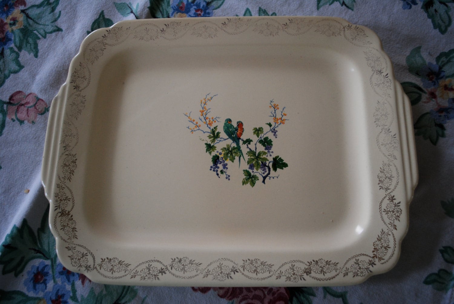 SALE Vintage Homer Laughlin Platter by AllensArtistry on Etsy