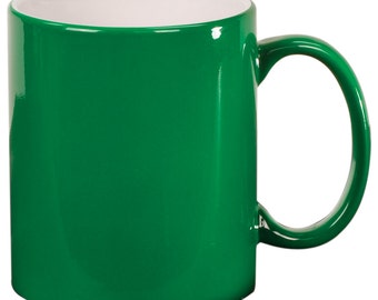 Popular items for green coffee mugs on Etsy
