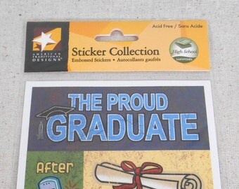 Destash Scrapbook Card Embellishments High School Embossed Sticker ...