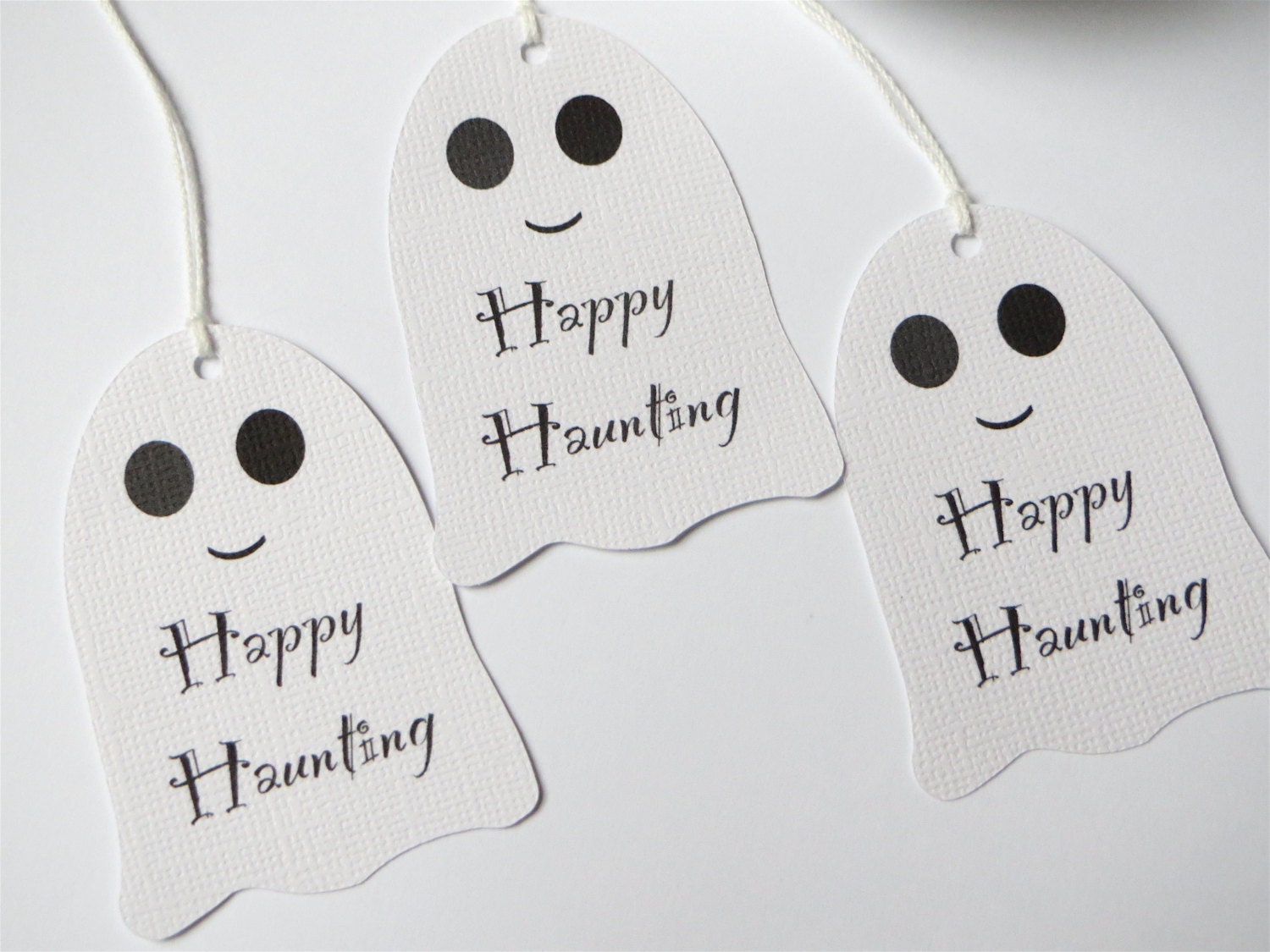 Ghost Halloween favor tags Halloween party tags Ghost