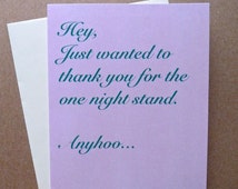 Popular items for one night stand on Etsy