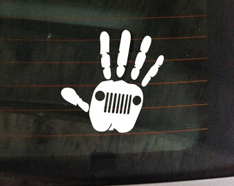 Jeep wave sticker | Etsy