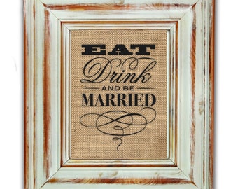 Eat drink sign | Etsy