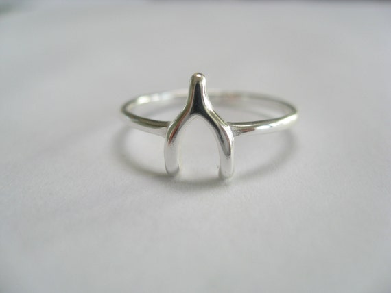 Sterling Silver Wishbone Ring