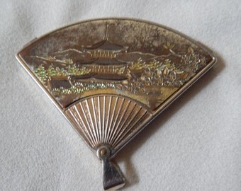 Vintage fan mirror | Etsy